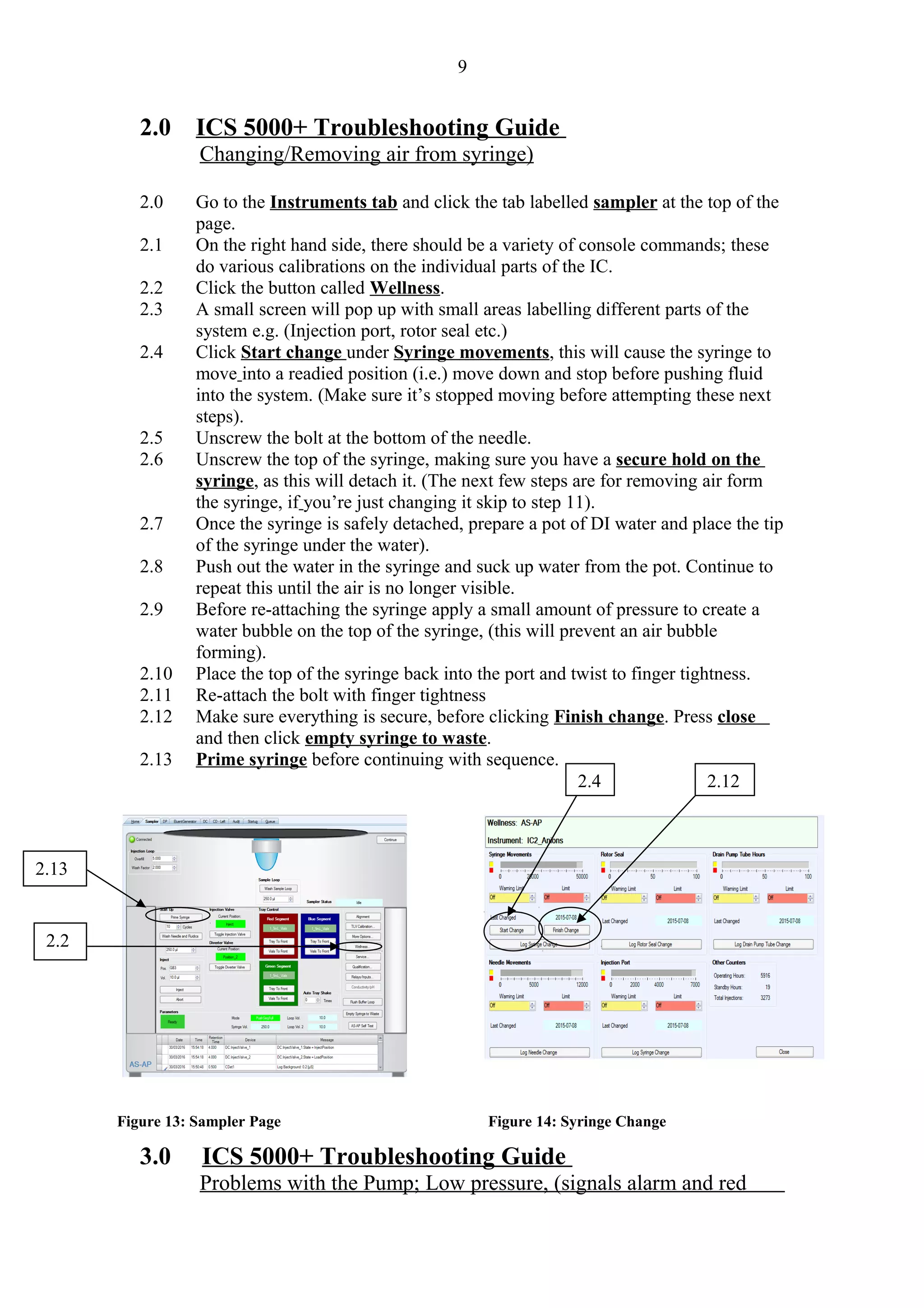 ICS 5000+ Trouble-shooting guide | DOC