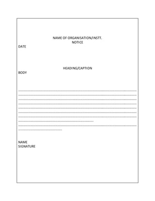 NOTICE | DOCX