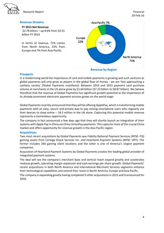 Global Payments Research Report | PDF