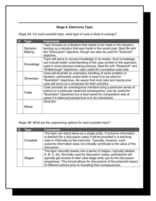 88240354 writing-case-studies-checklist | DOC