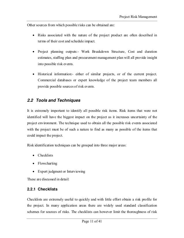 Project Risk Management Handbook