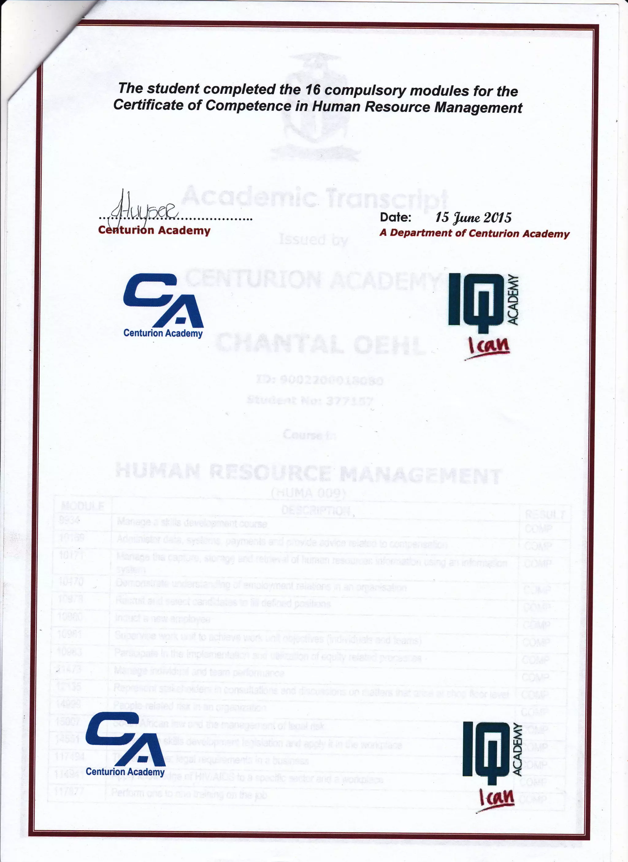 Academic Transcript -2 | PDF Academic Transcript -2 | PDF