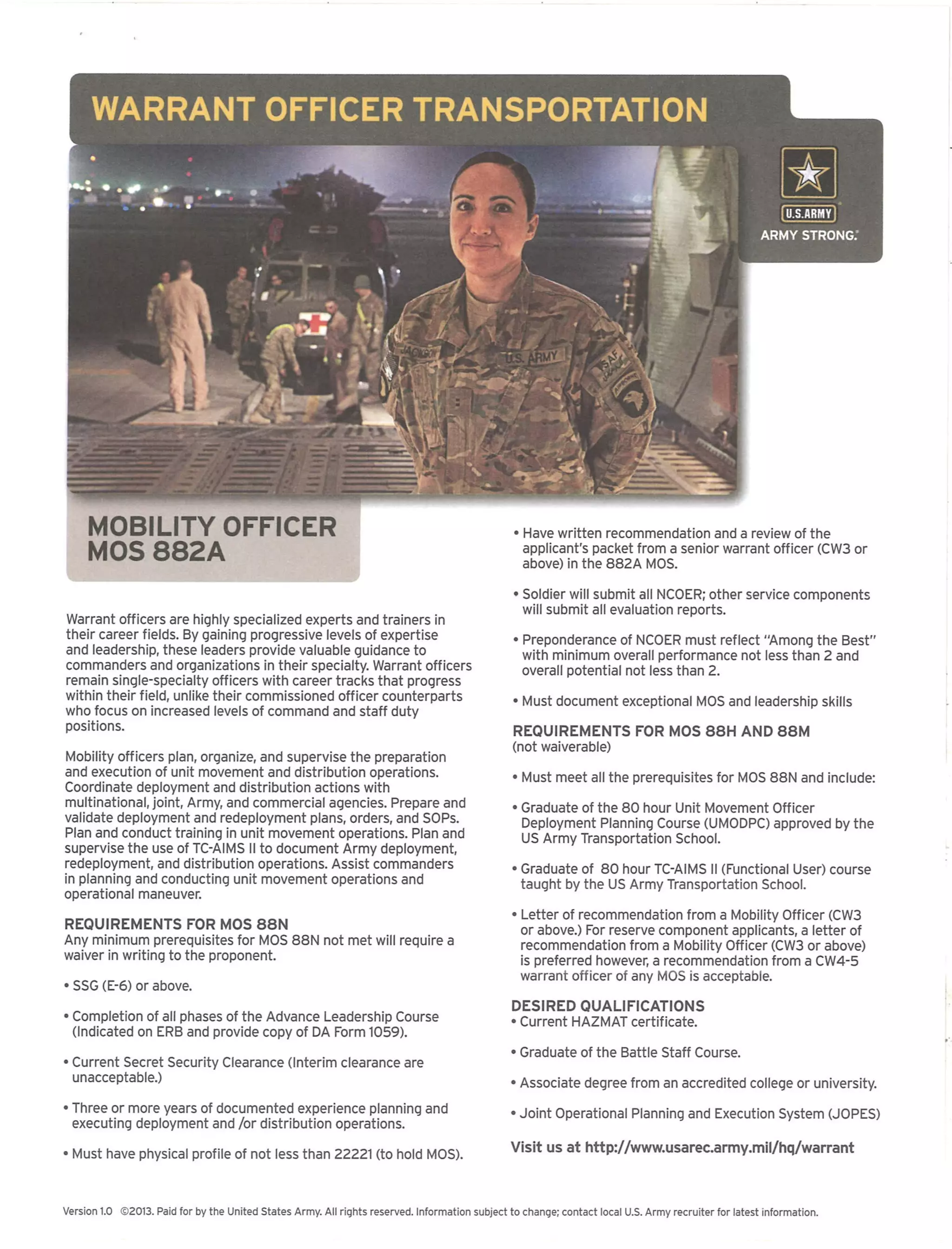 Mobility Warrant Officer | PDF