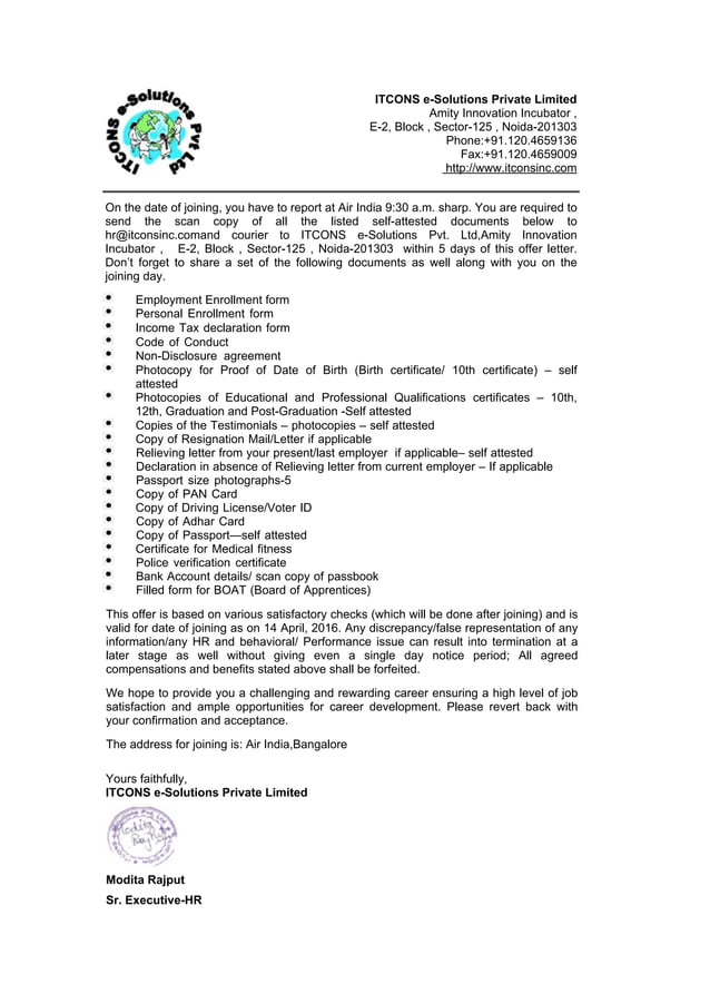 Muhammad Nazeef_OfferLetter | PDF | IT and Internet Support | Internet