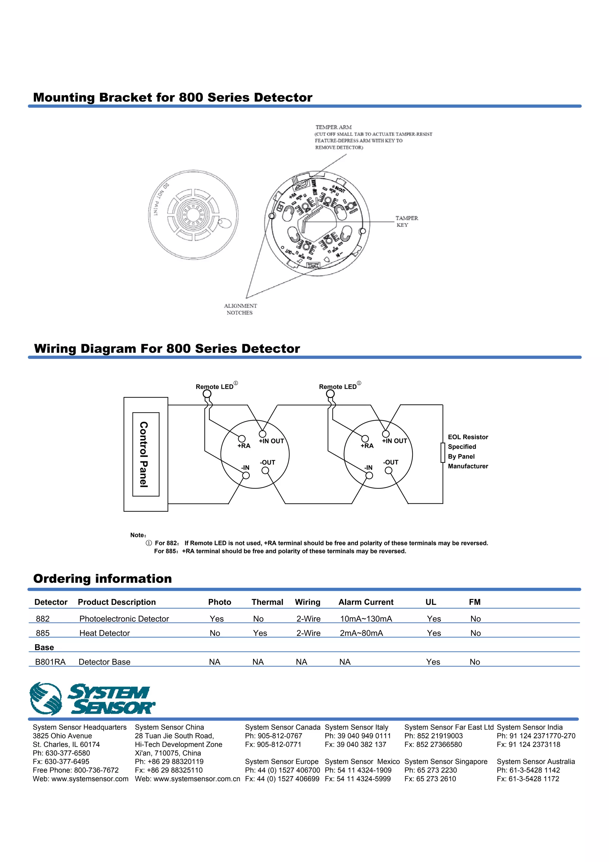 Fire Alarm Photoelectric Smoke & Fixed Temperature Heat Detector | PDF