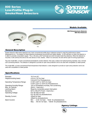 Fixed Temperature Heat Detector