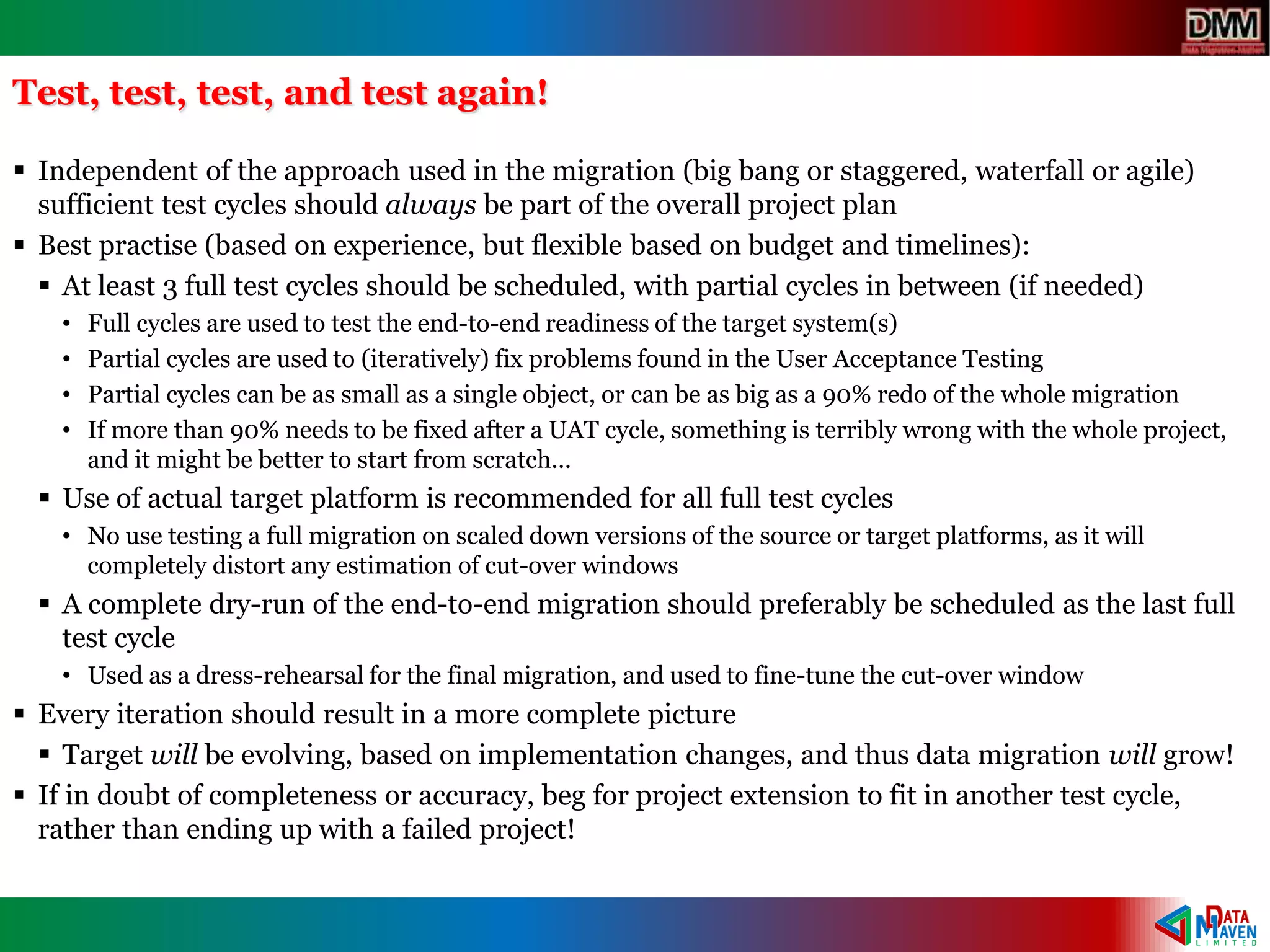 DMM9 - Data Migration Testing | PPTX
