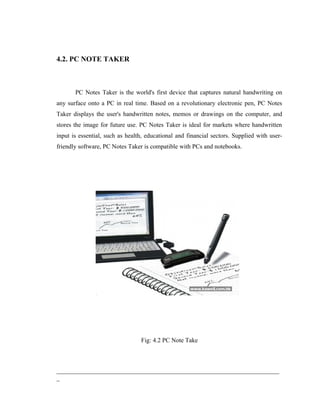 SMART NOTE TAKER REPORT | DOC | Drawing and Sketching | Arts and Crafts