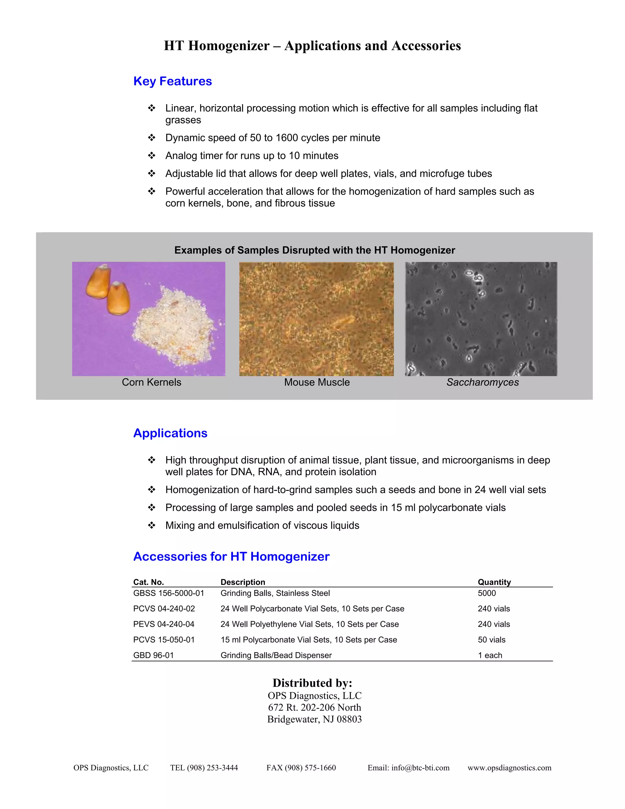 HT Homogenizer | PDF