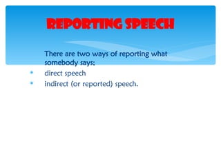 direct and indirect speech for childs .ppt