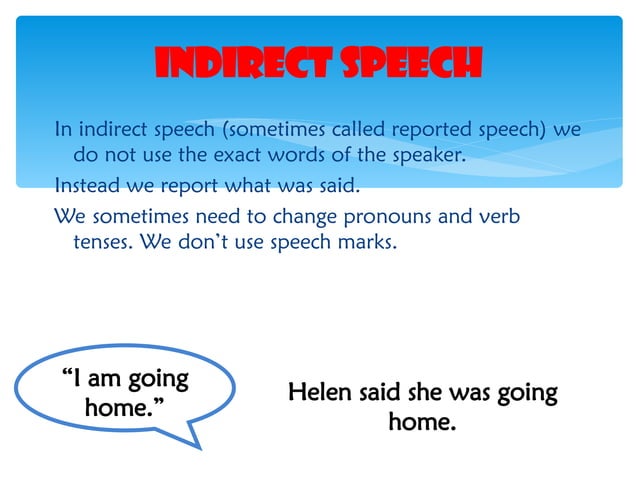 direct and indirect speech for childs .ppt