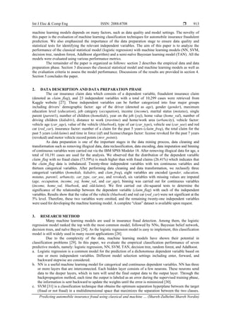 Predicting automobile insurance fraud using classical and machine ...