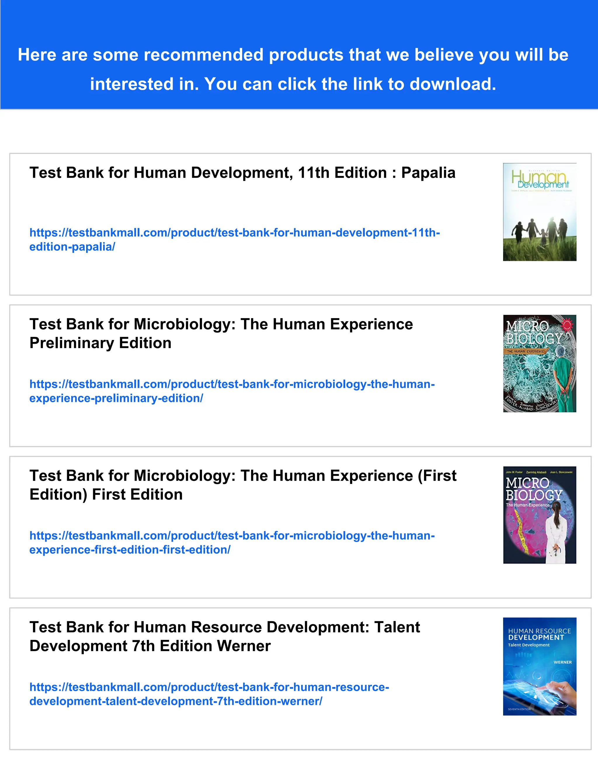 Experience Human Development Papalia 12th Edition Test Bank | PDF
