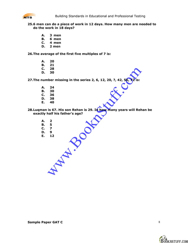 GAT NTS SAMPLE PAPERS MATERIAL PART 2 | PDF | Gardening | Home & Garden