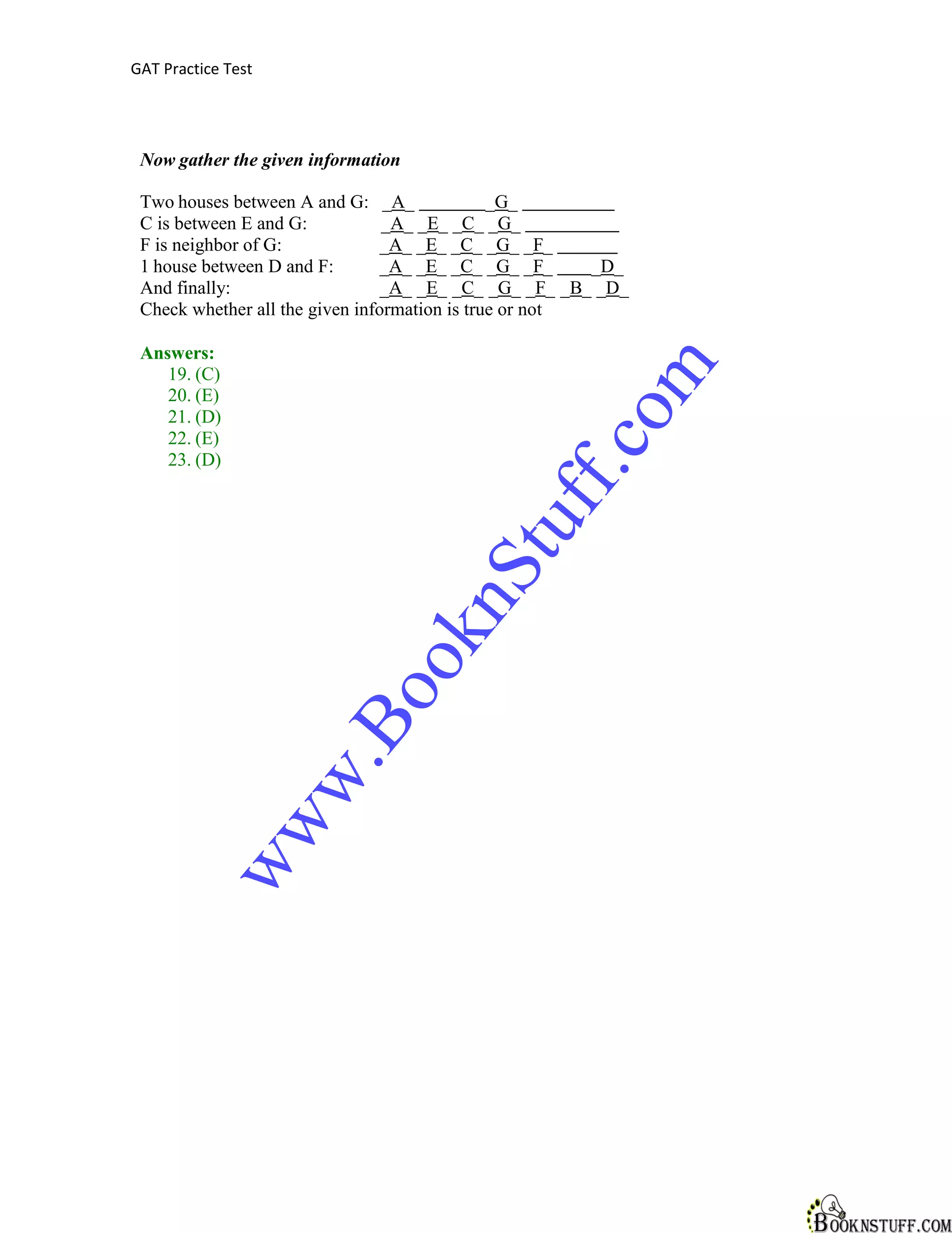 GAT NTS SAMPLE PAPERS MATERIAL PART 3 | PDF