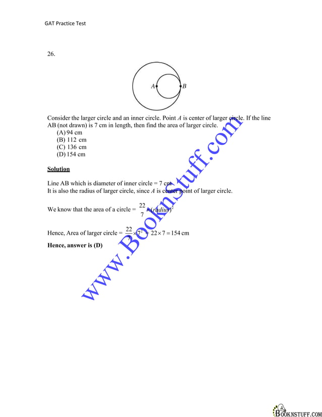 GAT NTS SAMPLE PAPERS MATERIAL PART 3 | PDF