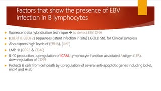 HODGKIN'S DISEASE ASSOCIATED EPSTEIN BARR VIRUS INFECTION | PPTX