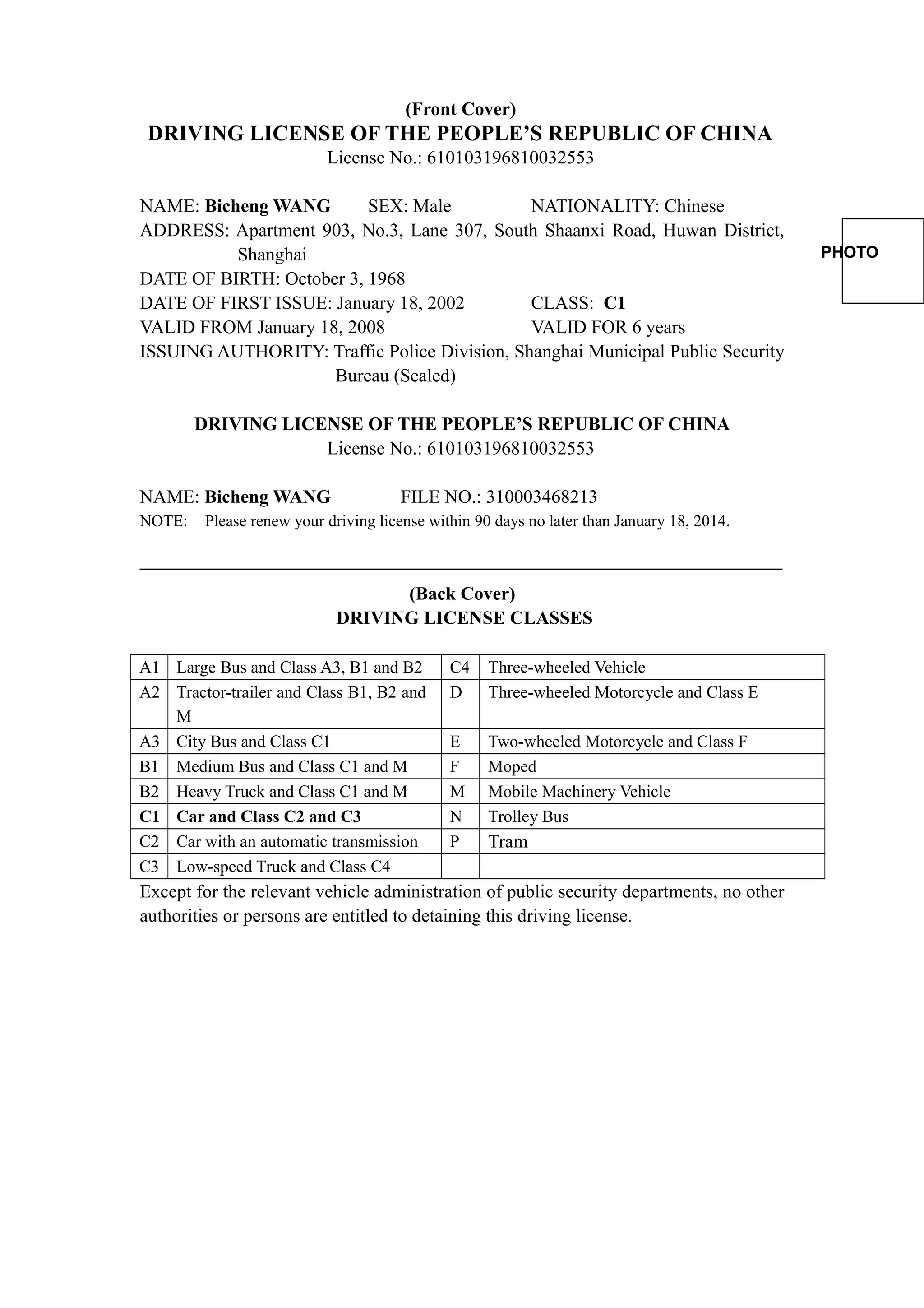 07969-China Driver License | DOC