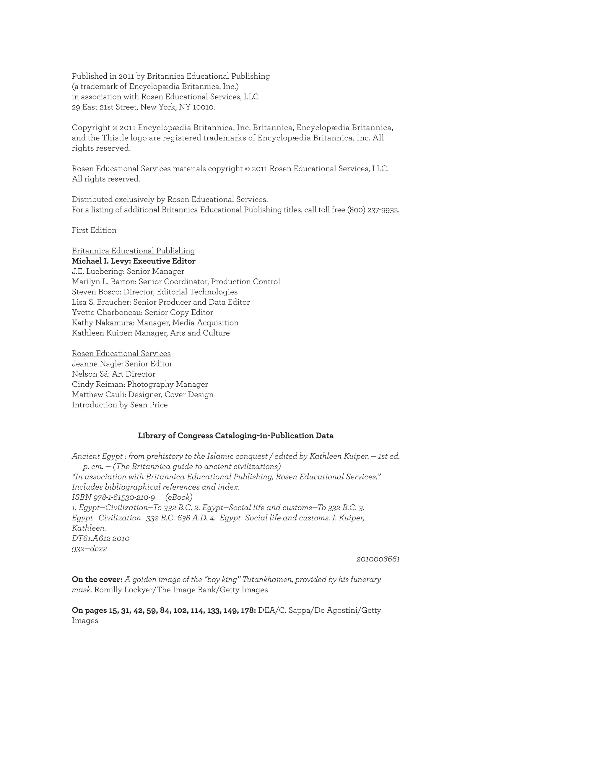 Ancient Egypt From Prehistory To The Islamic Conquest The Britannica Guide To Ancient ...