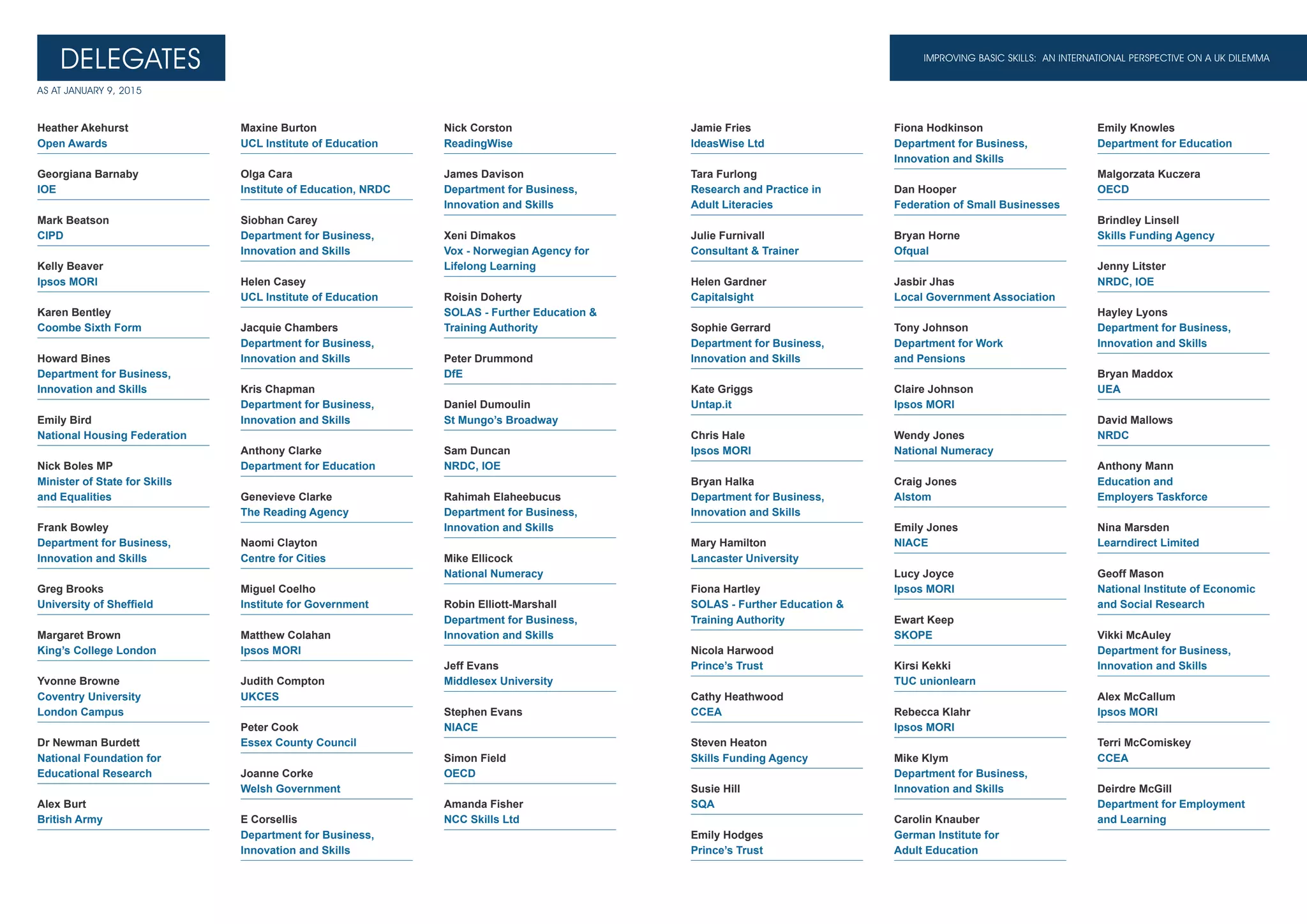 BIS_Improving_Basic_Skills_delegate pack_final | PDF