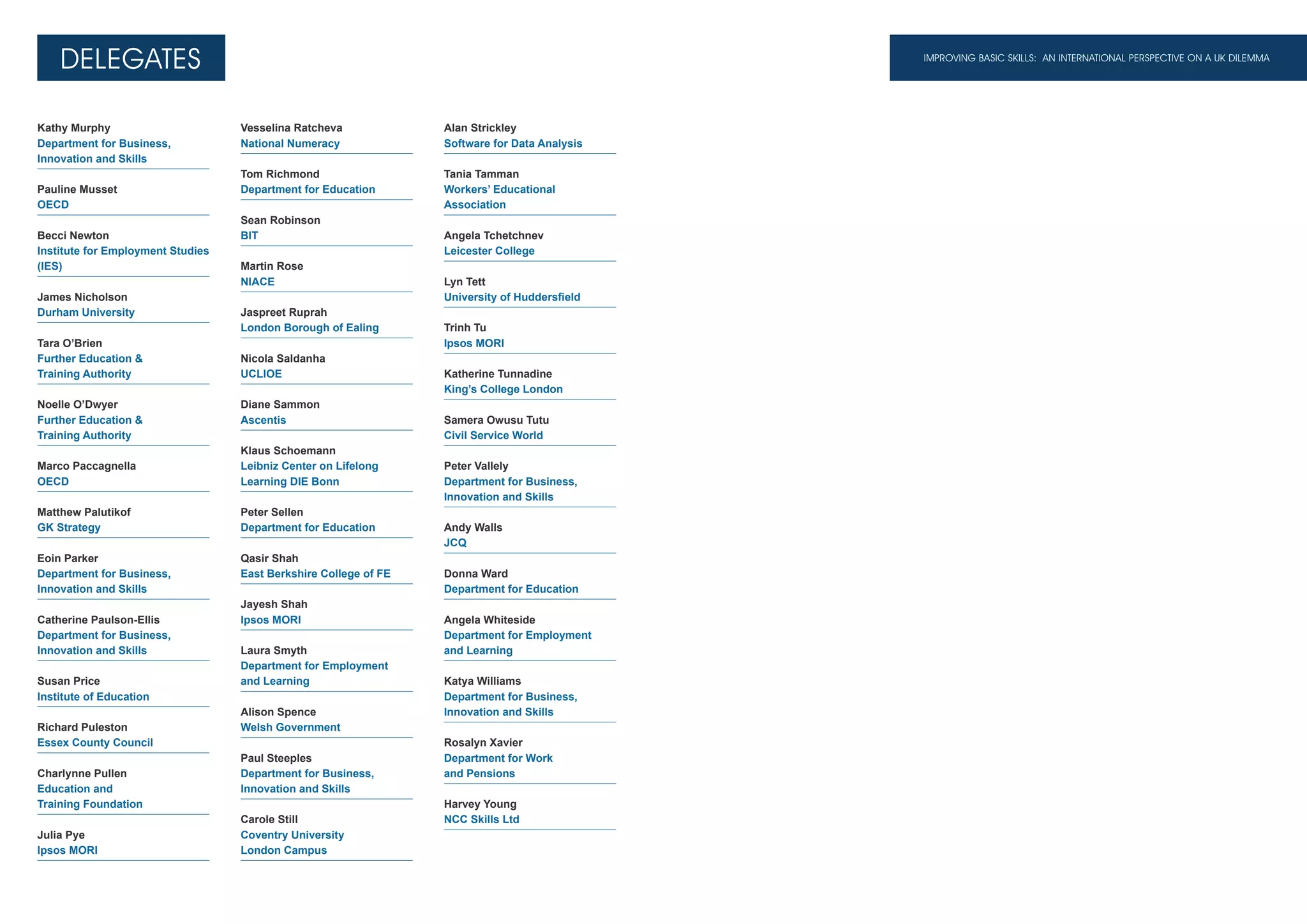 BIS_Improving_Basic_Skills_delegate pack_final | PDF