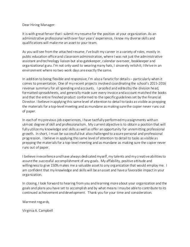 Dear Hiring Manager Detailed Gen Letter Dear Hiring Manager Detailed Gen Letter