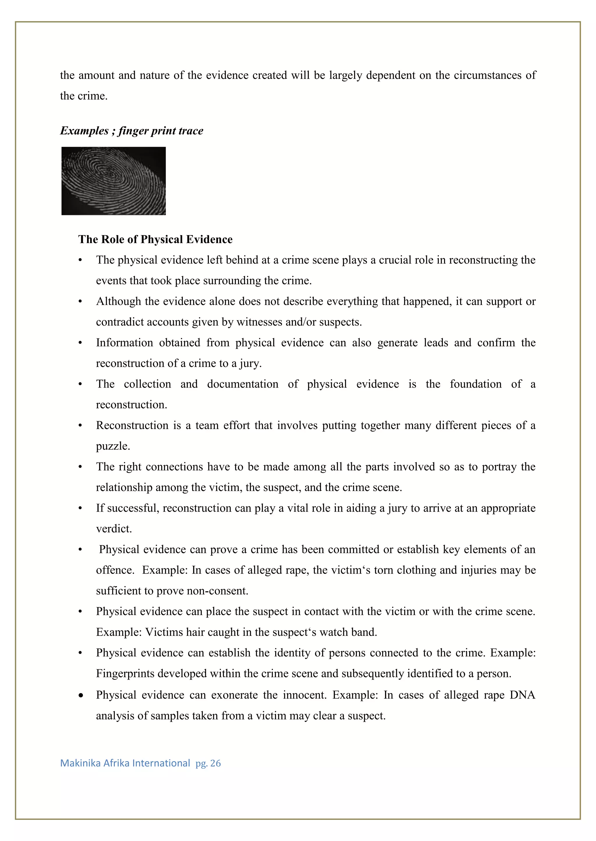 CRIME SCENE MANAGEMENT COMPILED | PDF