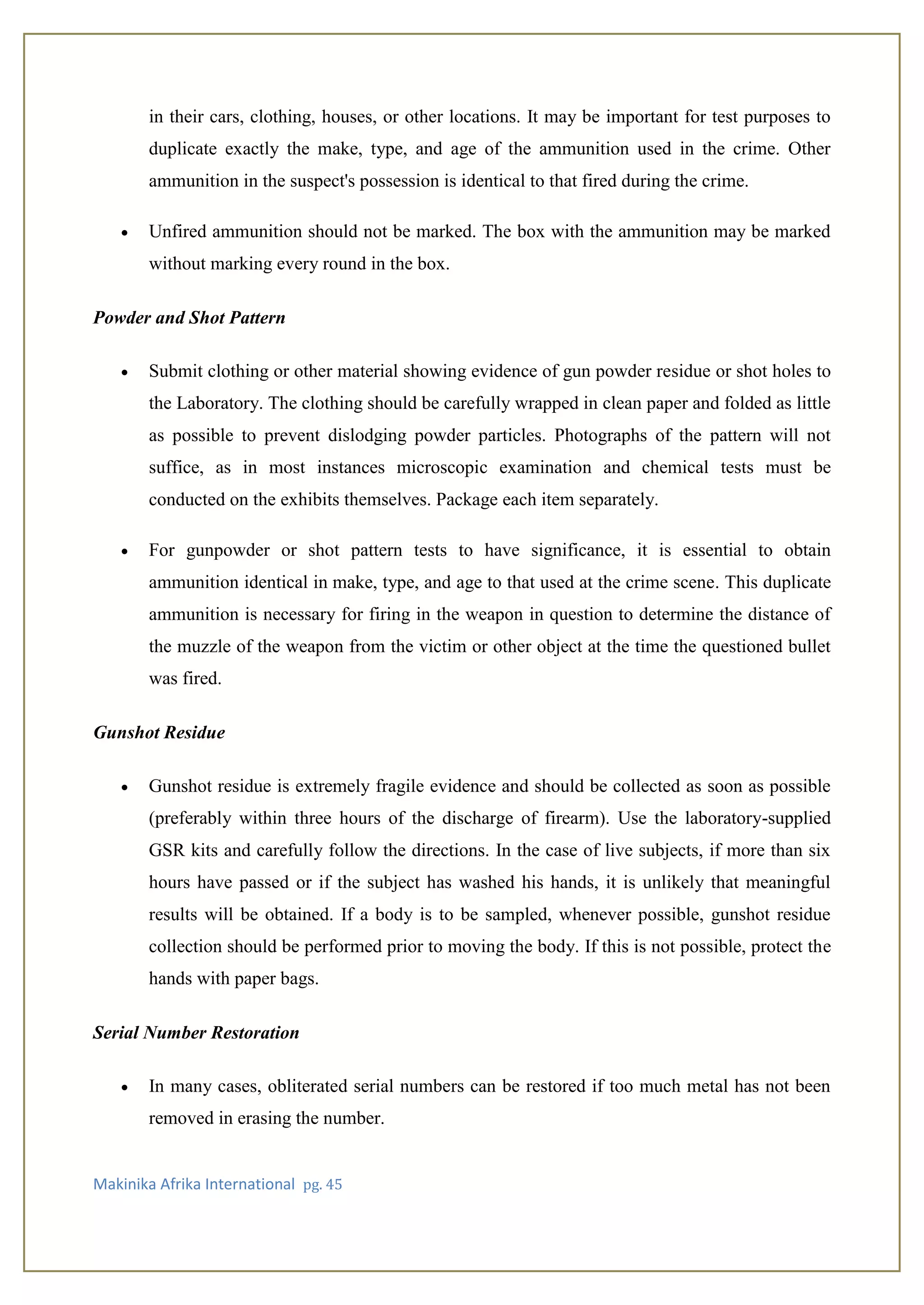 CRIME SCENE MANAGEMENT COMPILED | PDF