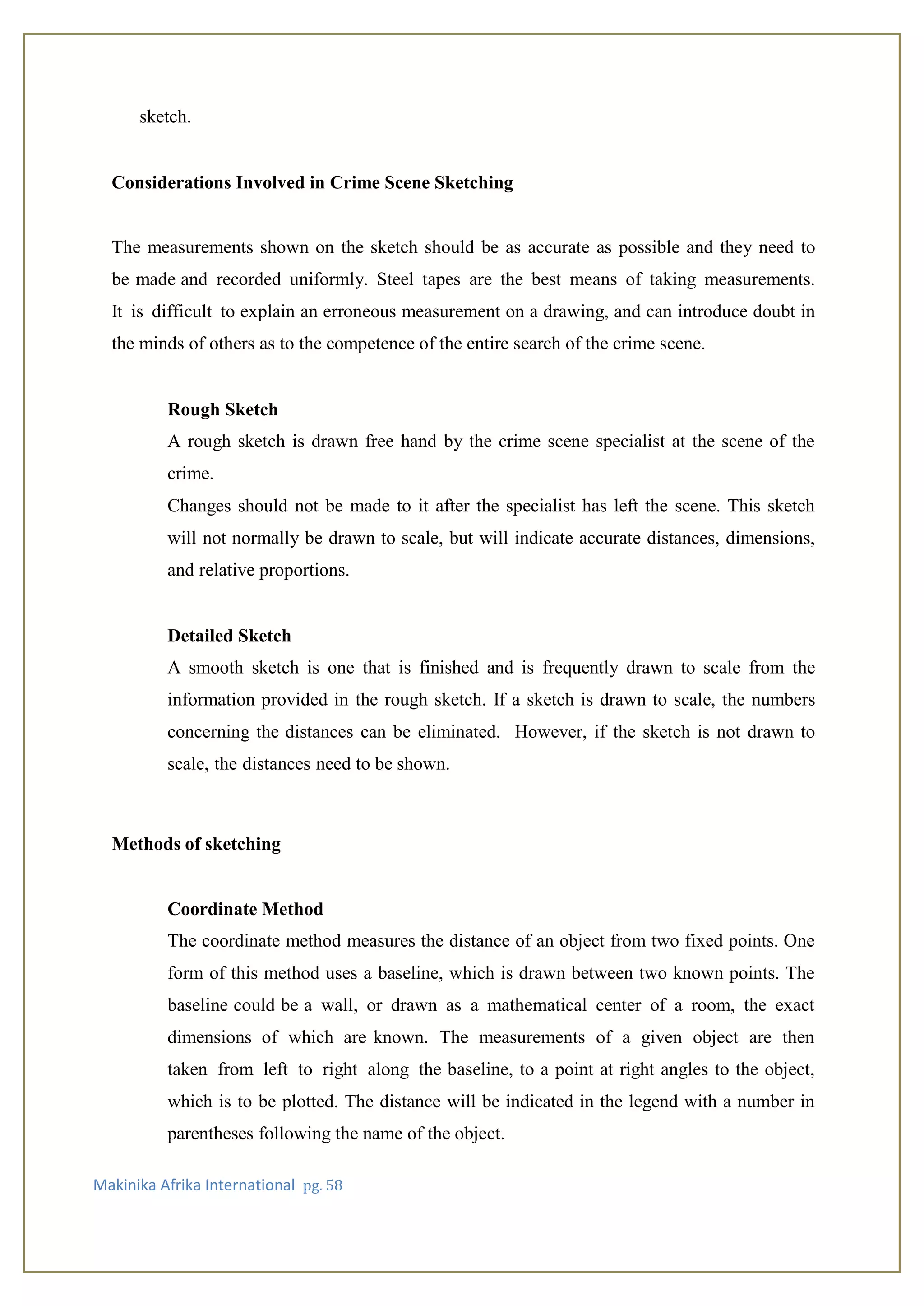 CRIME SCENE MANAGEMENT COMPILED | PDF