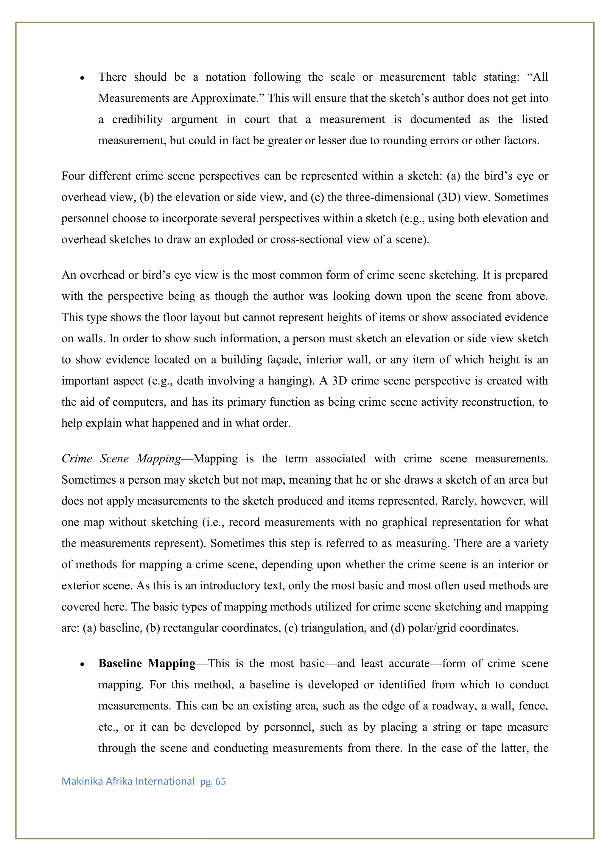 CRIME SCENE MANAGEMENT COMPILED | PDF
