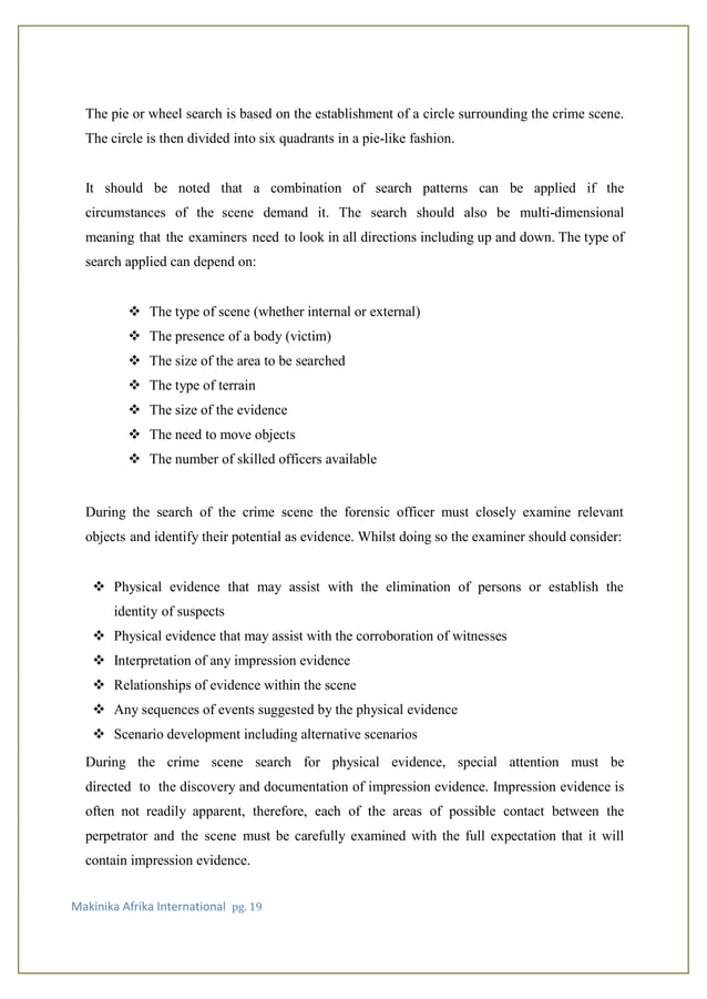 CRIME SCENE MANAGEMENT COMPILED | PDF