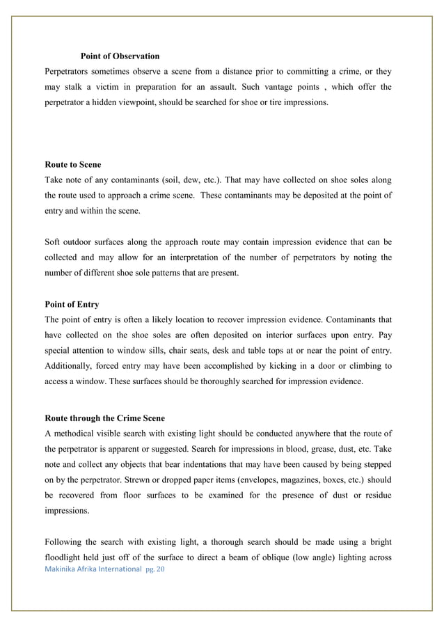 CRIME SCENE MANAGEMENT COMPILED | PDF