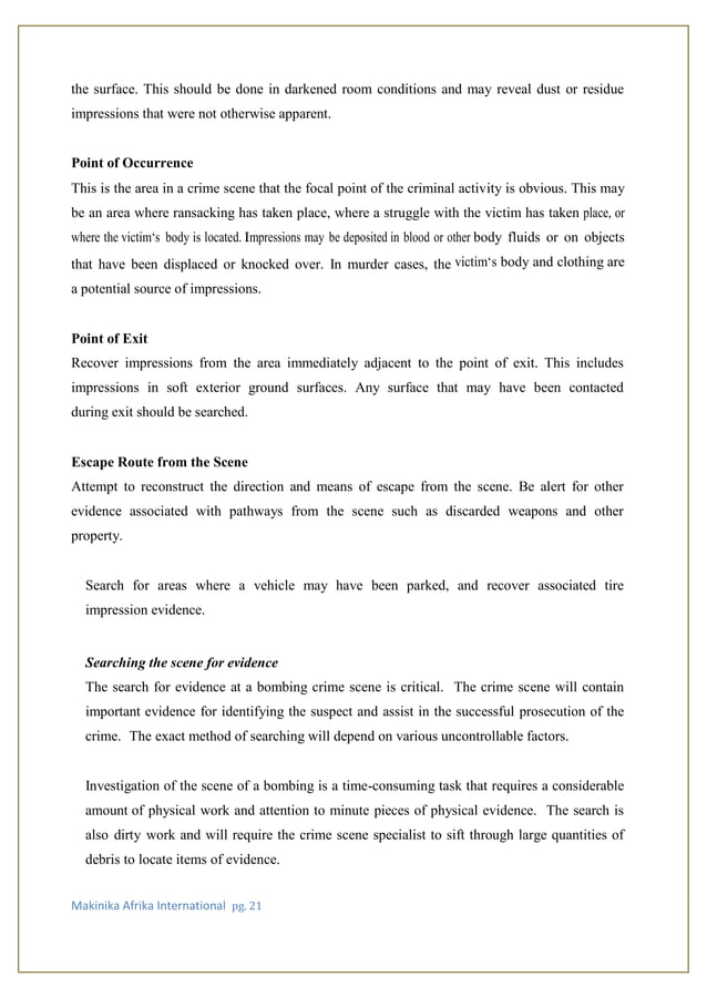 CRIME SCENE MANAGEMENT COMPILED | PDF