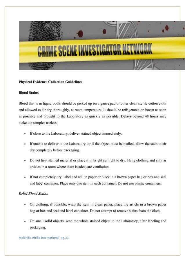 CRIME SCENE MANAGEMENT COMPILED | PDF