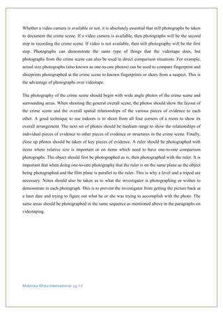 CRIME SCENE MANAGEMENT COMPILED | PDF