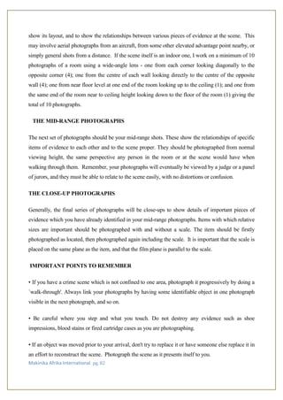 CRIME SCENE MANAGEMENT COMPILED | PDF