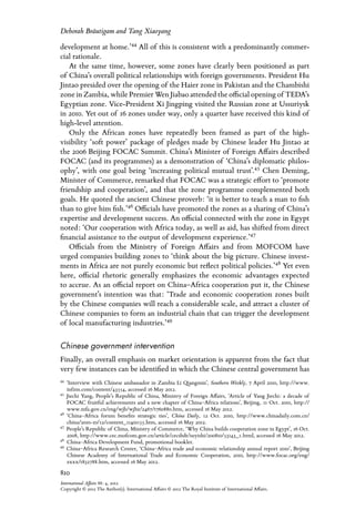 Economic statecraft in China’s new overseas special economic zones ...