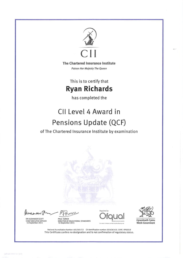Richards R - R08 Certificate - 22.12.15