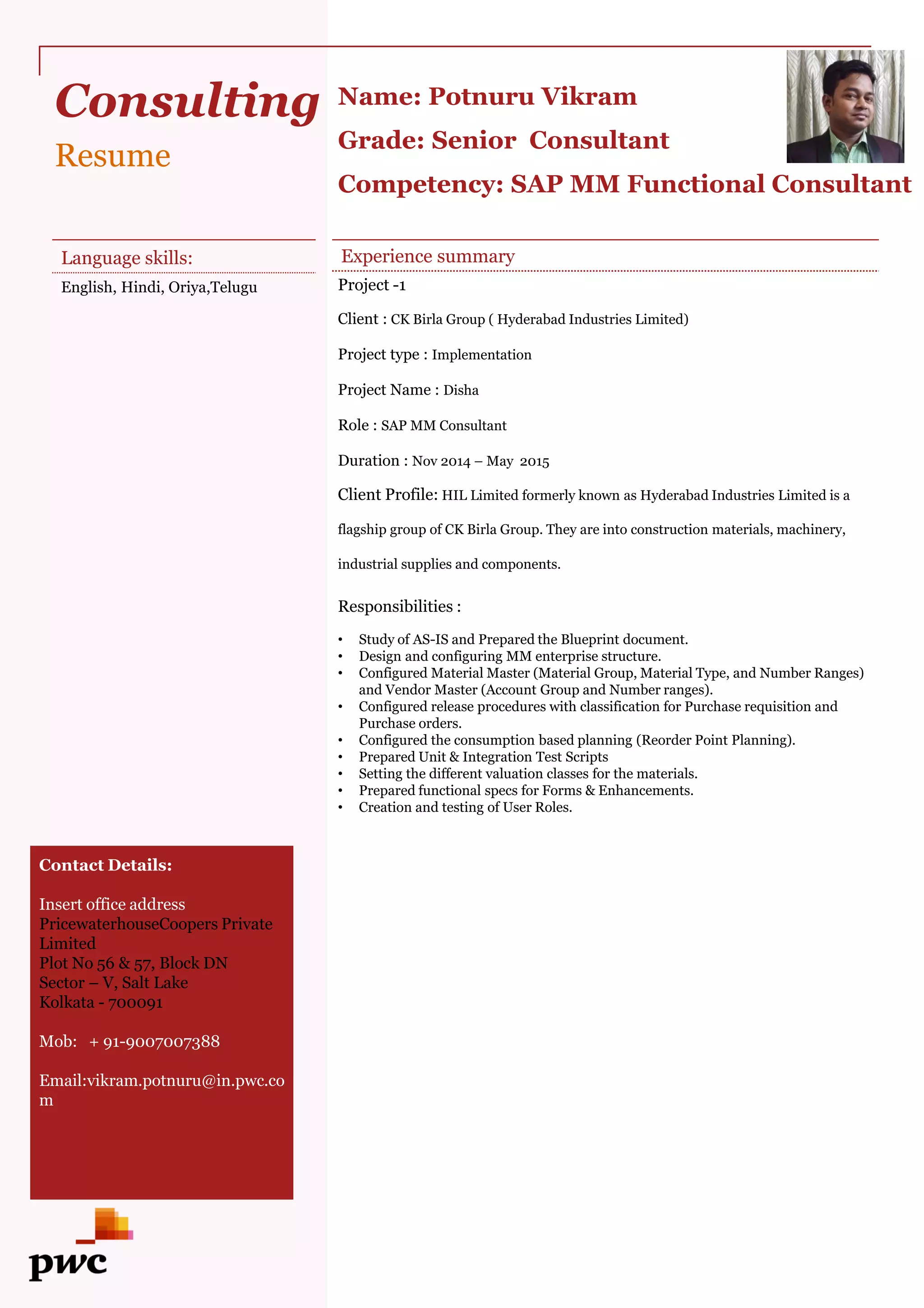 Resume_Vikram_Potnuru | PDF