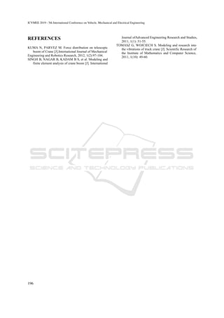 Finite Element Model Establishment and Strength Analysis of Crane Boom ...