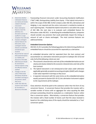 Accounting for Convertible Debt - August 2016 FINAL | PDF