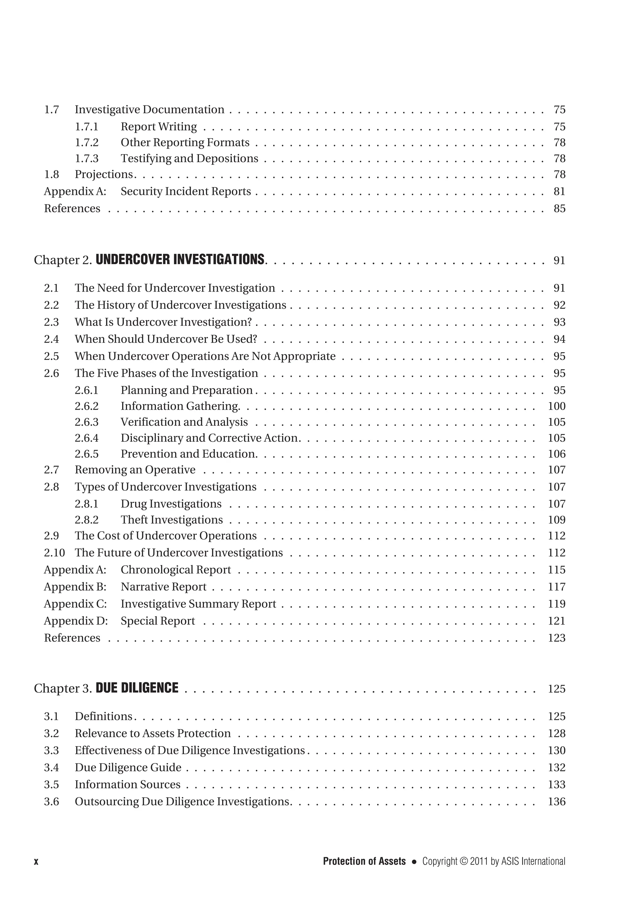 Protection of Assets Investigation Michael E. Knoke | PDF