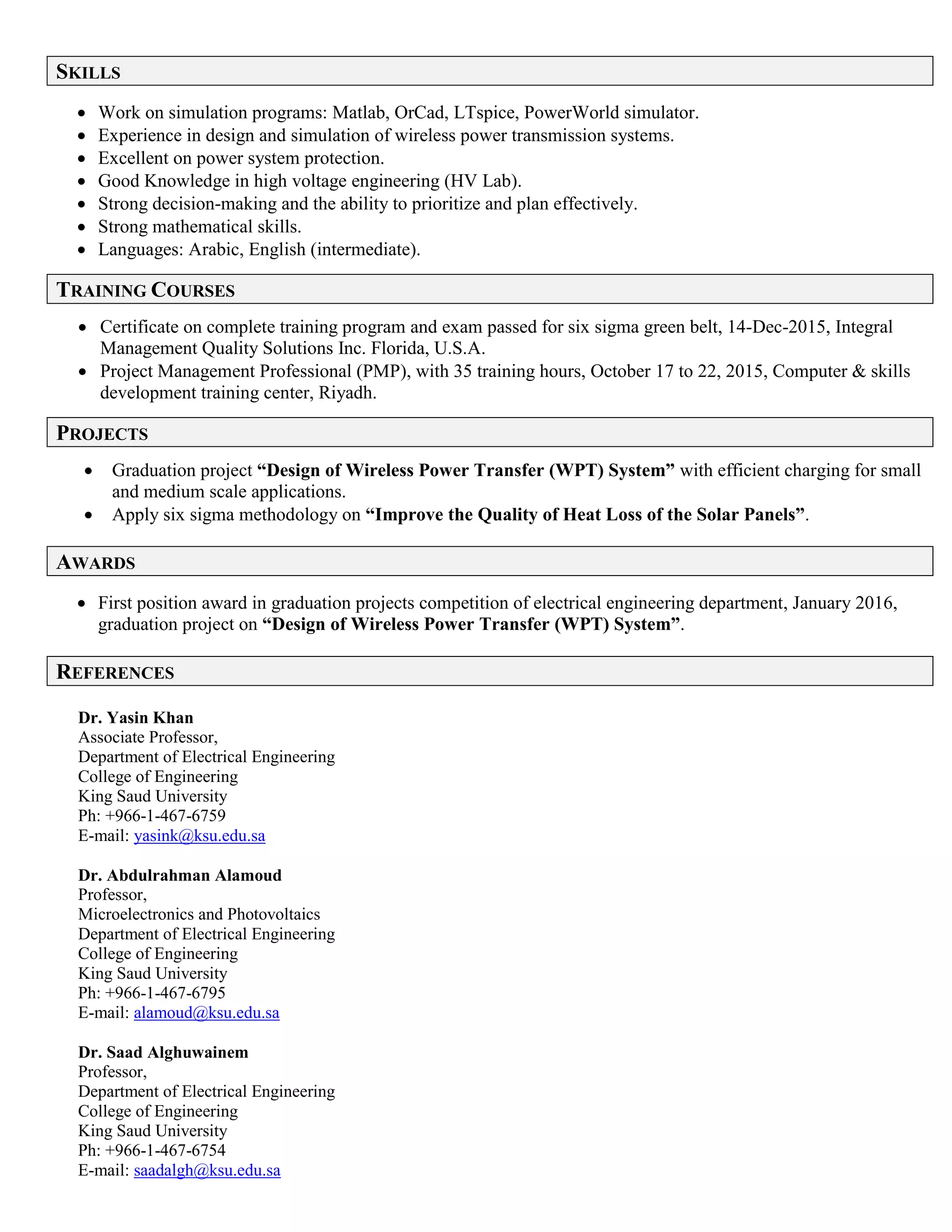 Electrical-power-engineer-CV | PDF