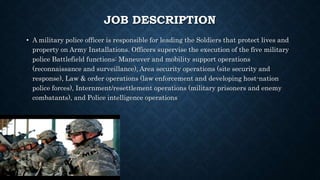 Willis Military Police final senior project | PPTX