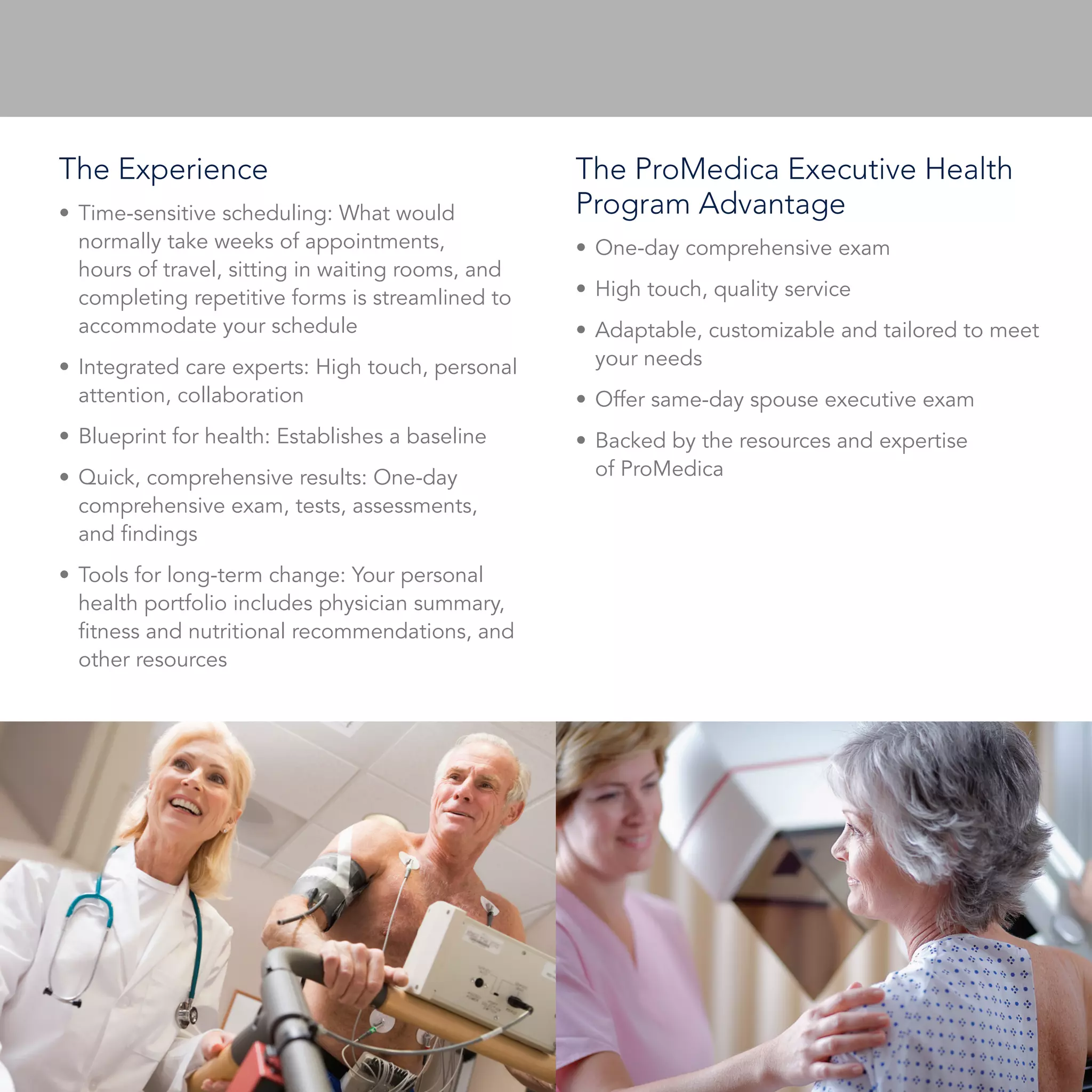 ProMedica Executive Health Program Brochure | PDF