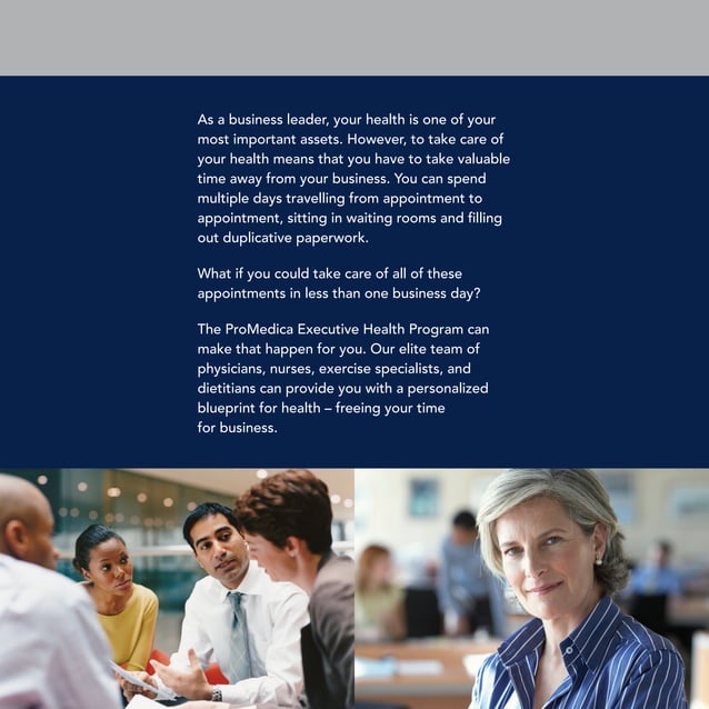 ProMedica Executive Health Program Brochure | PDF | Heart and ...