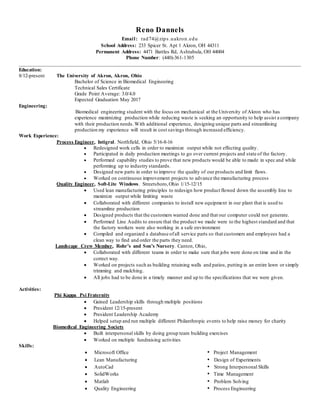 Dannels, Reno Resume | DOCX