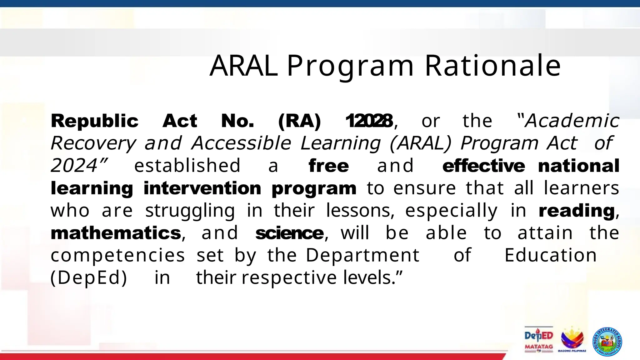 ARAL Program Overview/aral rerading basic and aral reading plus | PPTX