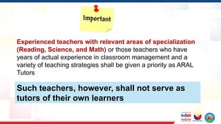 ARAL Program Overview/aral rerading basic and aral reading plus | PPTX