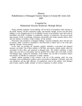 Master Thesis Abstract | PDF